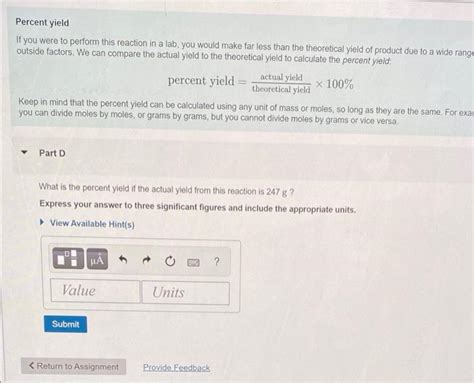 Solved What Is The Percent Yield If The Actual Yield From Chegg Com