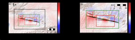 Ism Results For The 2016 Muji Earthquake A Minimum Bounding Boxes And