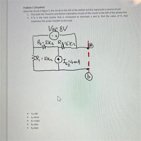 Solved Problem Points Given The Circuit In Figure Chegg
