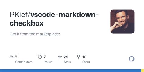 github pkief vscode markdown checkbox get it from the marketplace