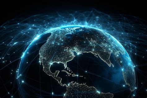 Premium Photo Digital Connection