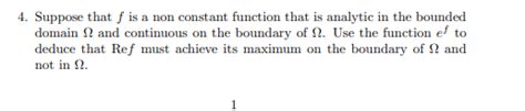 Solved 4 Suppose That F Is A Non Constant Function That Is