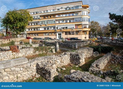 The Ruins of the Ancient City of Tomis in Constanta - Romania Stock ...