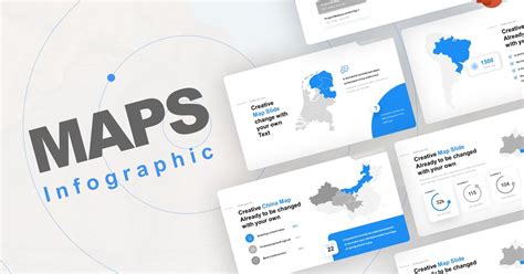Maps Infographic Powerpoint Template Incl Data And Timeline Envato