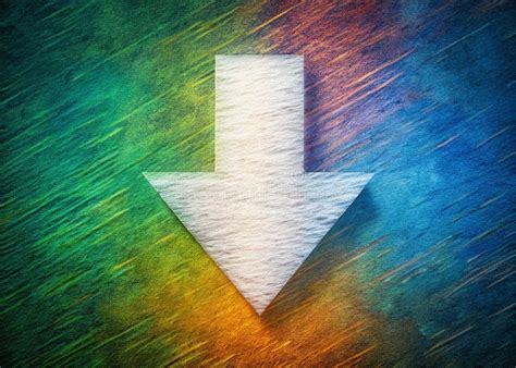 Dynamic Double Exposure Animation A Handdrawn Downward Arrow In A Pencil Sketch Style Perfect