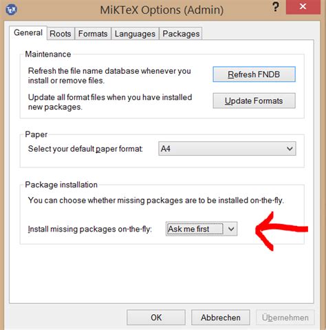 Packages How To Make MiKTeX Show Installer TeX LaTeX Stack Exchange