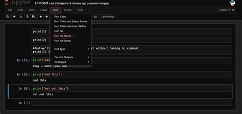 Python How To Run Jupyter Notebook From 5th Cell To 100th Cell