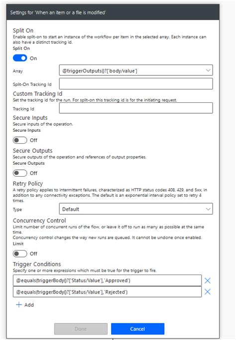 solved trying to create a trigger condition power platform community