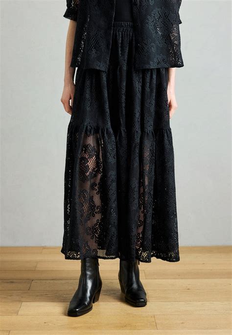 Lollys Laundry Skirt Falda Larga Dark Navyazul Marino Zalandoes