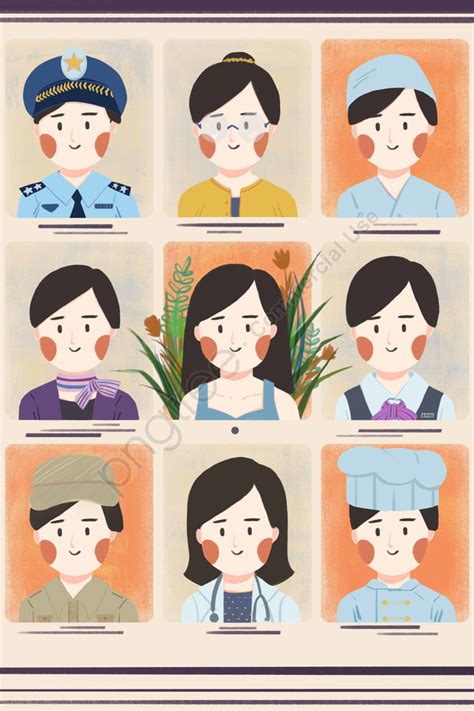 그림 일러스트 노동절 직업 미래 자신의 나는 노동자 일러스트 Pngtree 로열티 무료