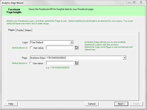 Insights Pages Analytics Edge Help