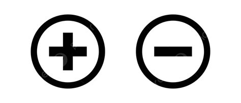 A Vector Set Of Icons Featuring A Circular Addition And Subtraction Symbol Vector Interface