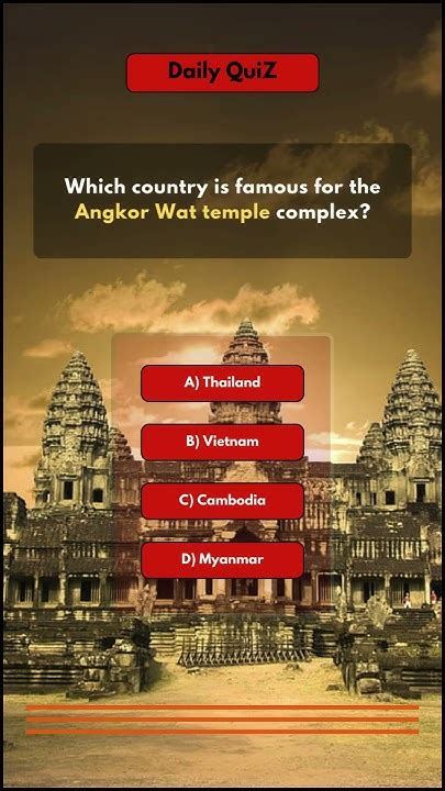 Which Country Is Famous For The Angkor Wat Temple Complex Everything