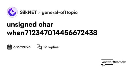 `unsigned Char ` Silk Net