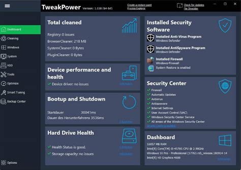 TweakPower The Right Windows Tweaking Tool DinoTechno