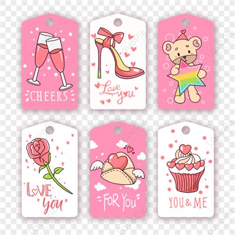 발렌타인 데이 핑크 일러스트 달콤한 선물만화사랑 Png 일러스트 무료 다운로드 Lovepik