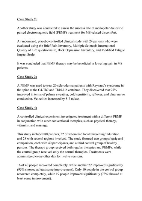 How Is Pemf Therapy Effective In Scleroderma Physical Therapy Treatment Pdf