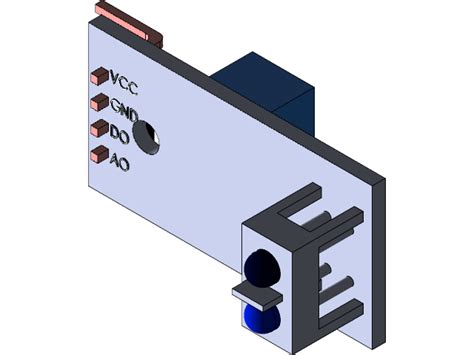 Arduino Ir Proximity Sensor 3d Cad Model Library Grabcad
