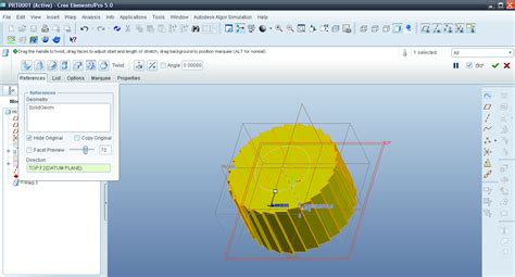 Tutorial Modeling Twisted Cutter In Creo Elements Aka Proe
