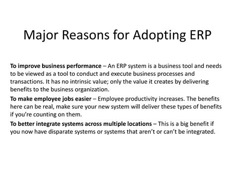 Enterprise Resource Planning Erp Ppt