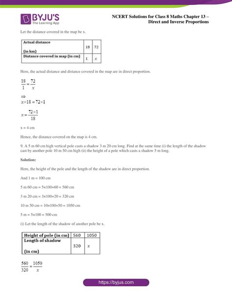 Ncert Solutions Class 8 Maths Chapter 13 Direct And Inverse Proportions