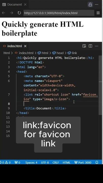 Quickly Generate Html Boilerplate Youtube
