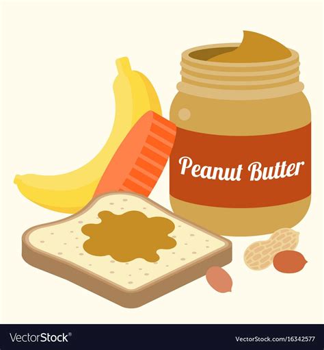 Food Clips Yum Yum Peanut Butter Vector Free Royalty Free Banana Clip Art Kawaii