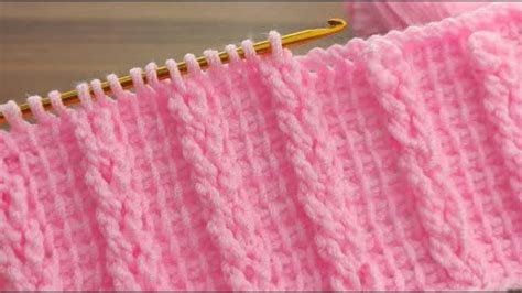 💯 Супер простой тунисский узор крючком для начинающих Tunisian Crochet Tunisian Crochet