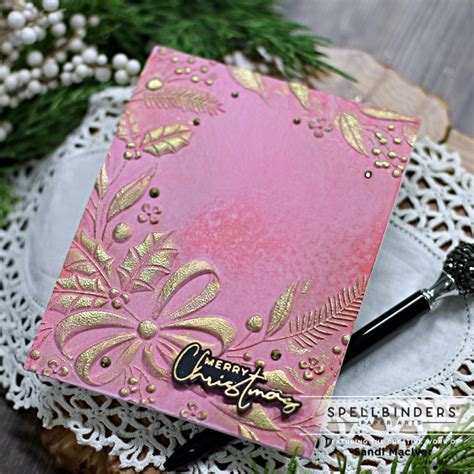 Spellbinders Floral Swag Embossing Folder Sandi Maciver Card Making And Paper Crafting Made Easy