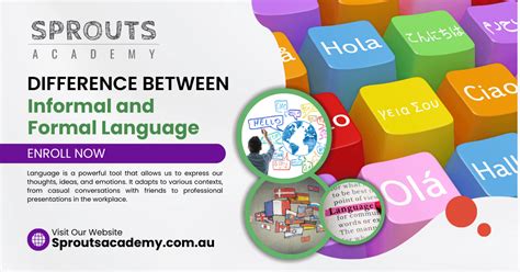 Difference Between Informal And Formal Language Sprouts Academy Difference Between Informal And Formal Language Sprouts Academy