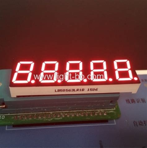 Ultra Blue 5 Digit Seven Segment Led Display 0 56inch Common Cathode