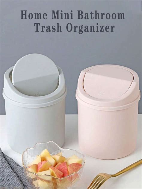 1 Piece Small Countertop Trash Can And Plastic Large Trash Can Small Trash Can With Lid For