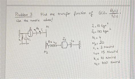 solved problem 3 find the transfer function of