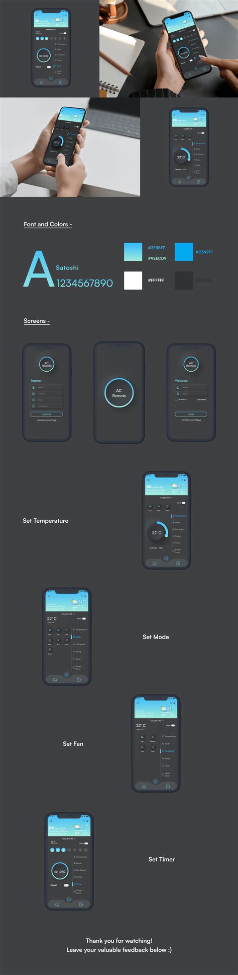AC Controller Mobile App Behance AC Controller Mobile App Behance