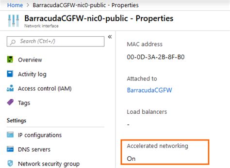 How To Enable Azure Accelerated Networking Barracuda Campus