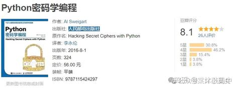 Python密码学编程：不可或缺的初学者指南！建议人手一份（高清pdf分享） 知乎