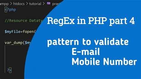 Regular Expression In PHP Part 4 In Tamil Create Pattern To Validate E