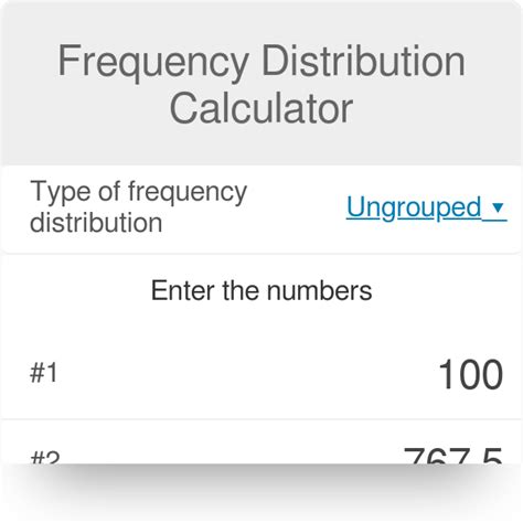 Frequency Formula Statistics