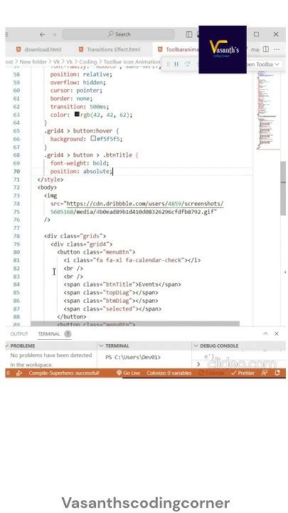 Navigation Icons Animations Using Html Css Responsive User Experience And Interactivity Html
