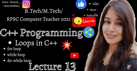 Lecture 12 Loops In C Rpsc Computer Teacher Preparation 2021 C Language Btech
