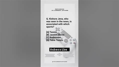 Sports Quiz Shortsvideo Ytcurrentaffairs Shorts Youtube