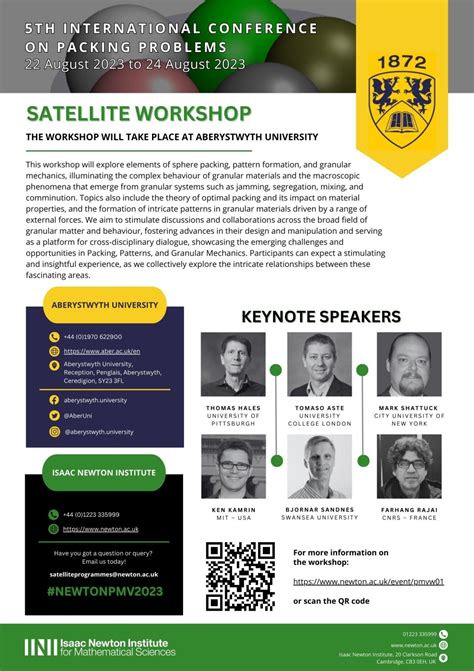 Newtonpmv2023 Isaac Newton Institute For Mathematical Sciences