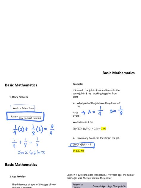 Basic Mathematics Pdf Speed Motion Physics