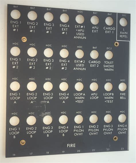Cockpit Circuit Breaker Panel Bae 146 Glb Flight Products