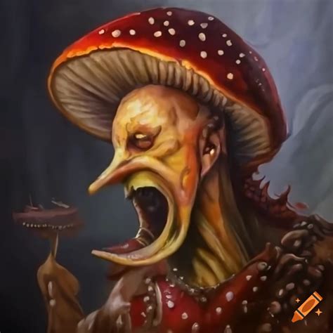 Eldritch Mushroom Man On Craiyon