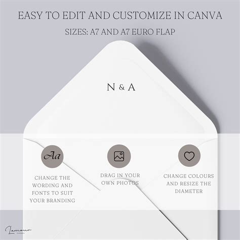 Minimalist Printable Envelope Liner A7 Euro Flap And A7 Envelope Liner Digital Template Diy