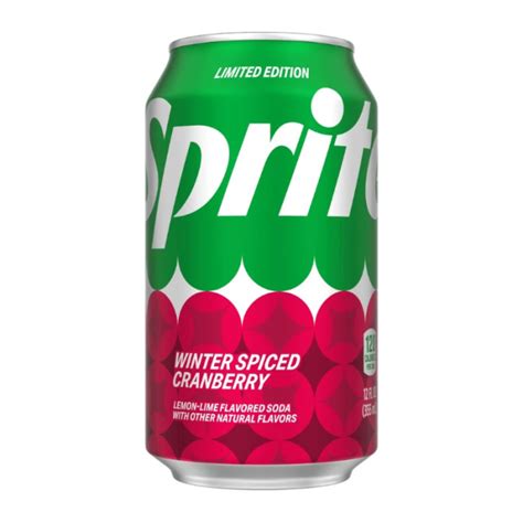 Sprite Winter Spiced Cranberry 12fl Oz 355ml