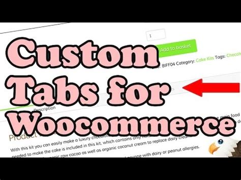 How To Add A WOOCOMMERCE CUSTOM TAB To The Product Page YouTube