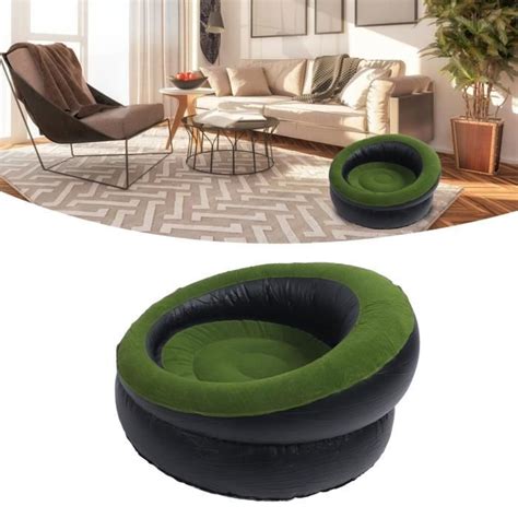 Lsf Chaise Longue Gonflable Canapé Gonflable En Pvc Floqué Chaise Ergonomique Portable Pour
