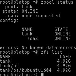 How To Move Your Existing Linux Install To ZFS On Root Philipp S Tech Blog